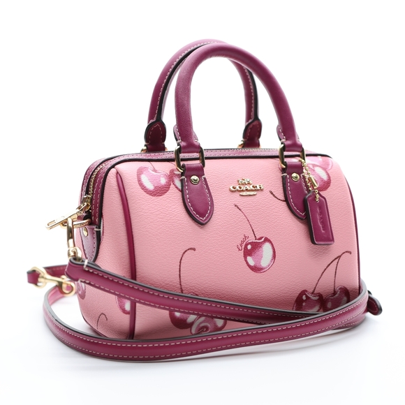 Coach | Bags | Coach Rowan Pink Cherry Mini Crossbody | Poshmark